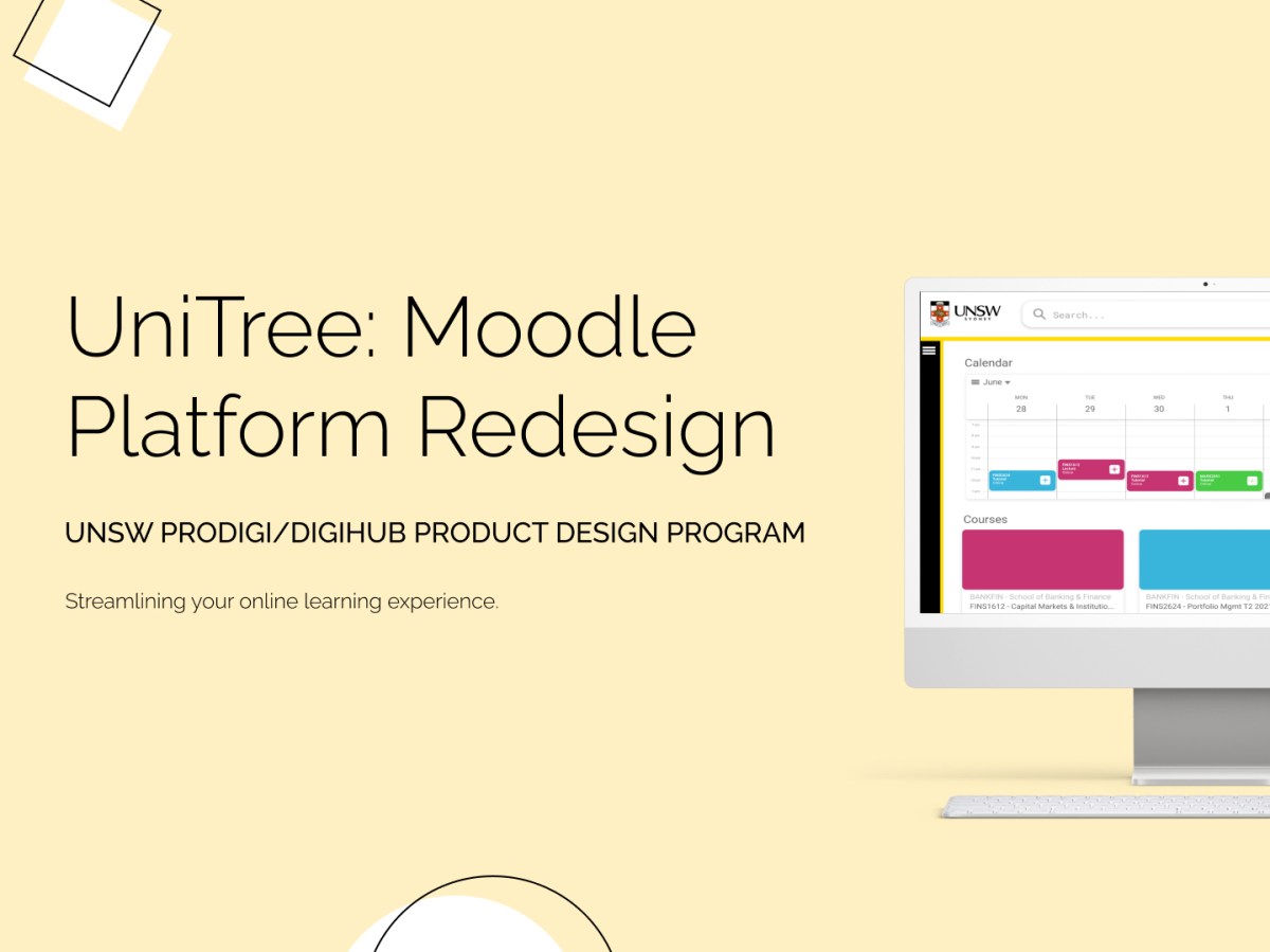 UniTree – University Moodle Learning Platform Redesign – Sonia Huang